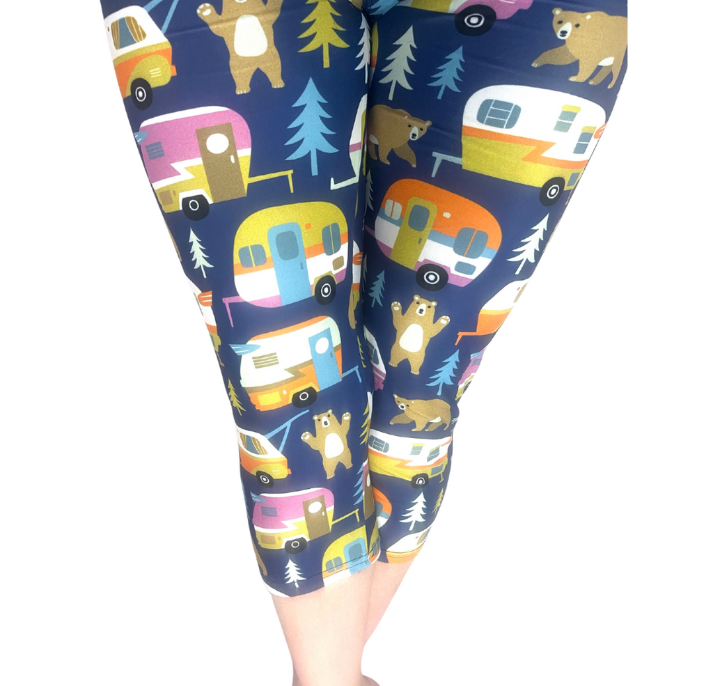 PLUS SIZE CAMPING LEGGING CAPRIS WITH POCKETS – Luv 21 Leggings ...